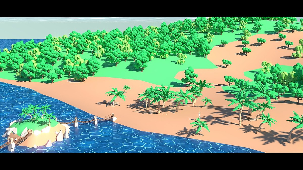 Low Poly animated trees - Blender Market