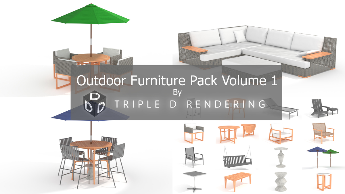 Outdoor Furniture Pack Volume 1 - Blender Market