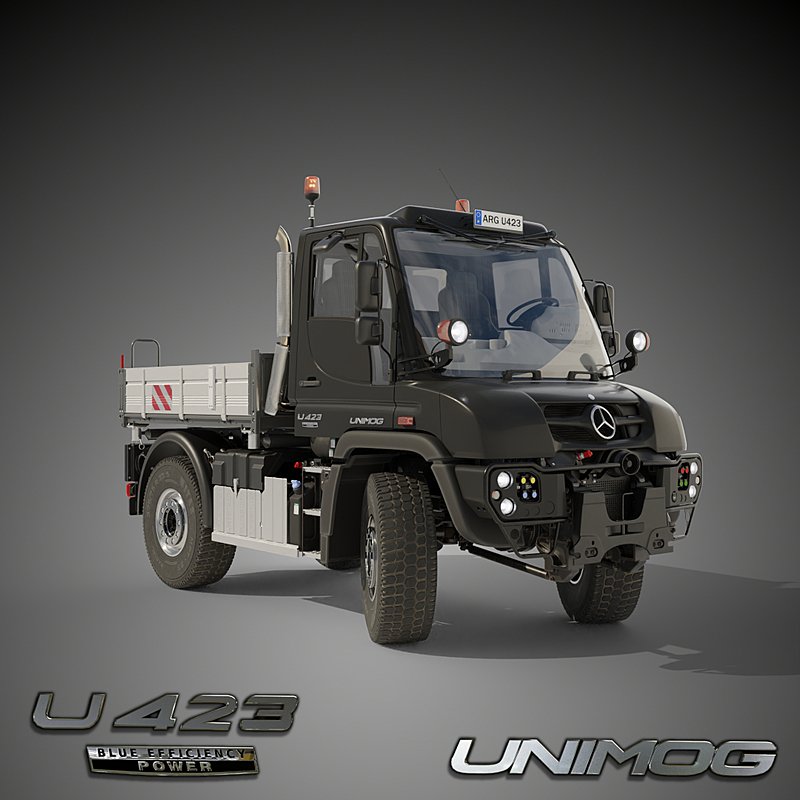 MB Unimog U423 RIGGED (v2.51 05-2023 updated) - Blender Market
