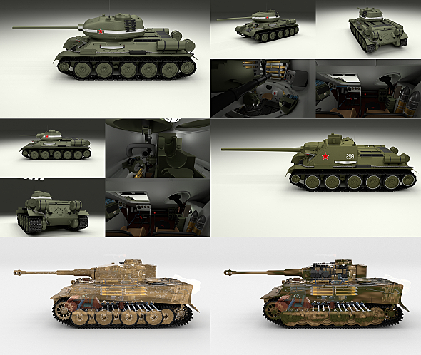 Eastern Front Armor Pack with Interior v2 - Blender Market