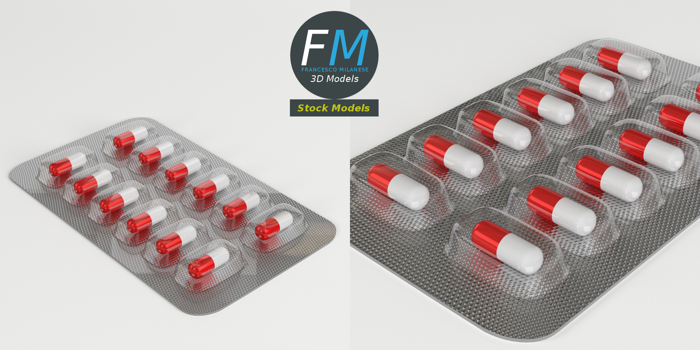 Capsules in blister pack - Blender Market