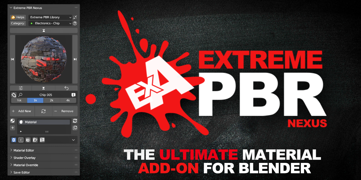【アドオン紹介】Extreme Pbr Nexus – マテリアルの最強ライブラリ | CGbox