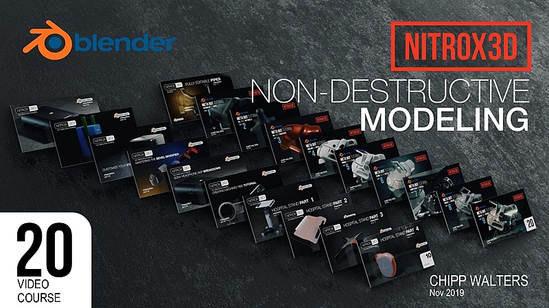 NITROX3D Non-Destructive Modeling Course - Blender Market