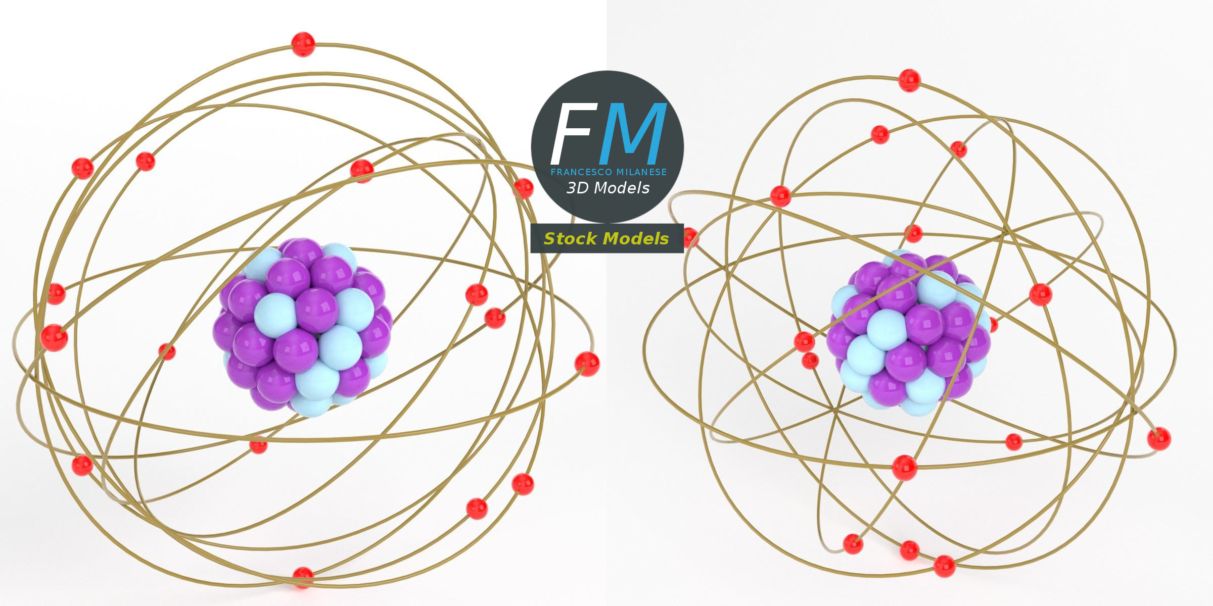 Stylized atom - Blender Market
