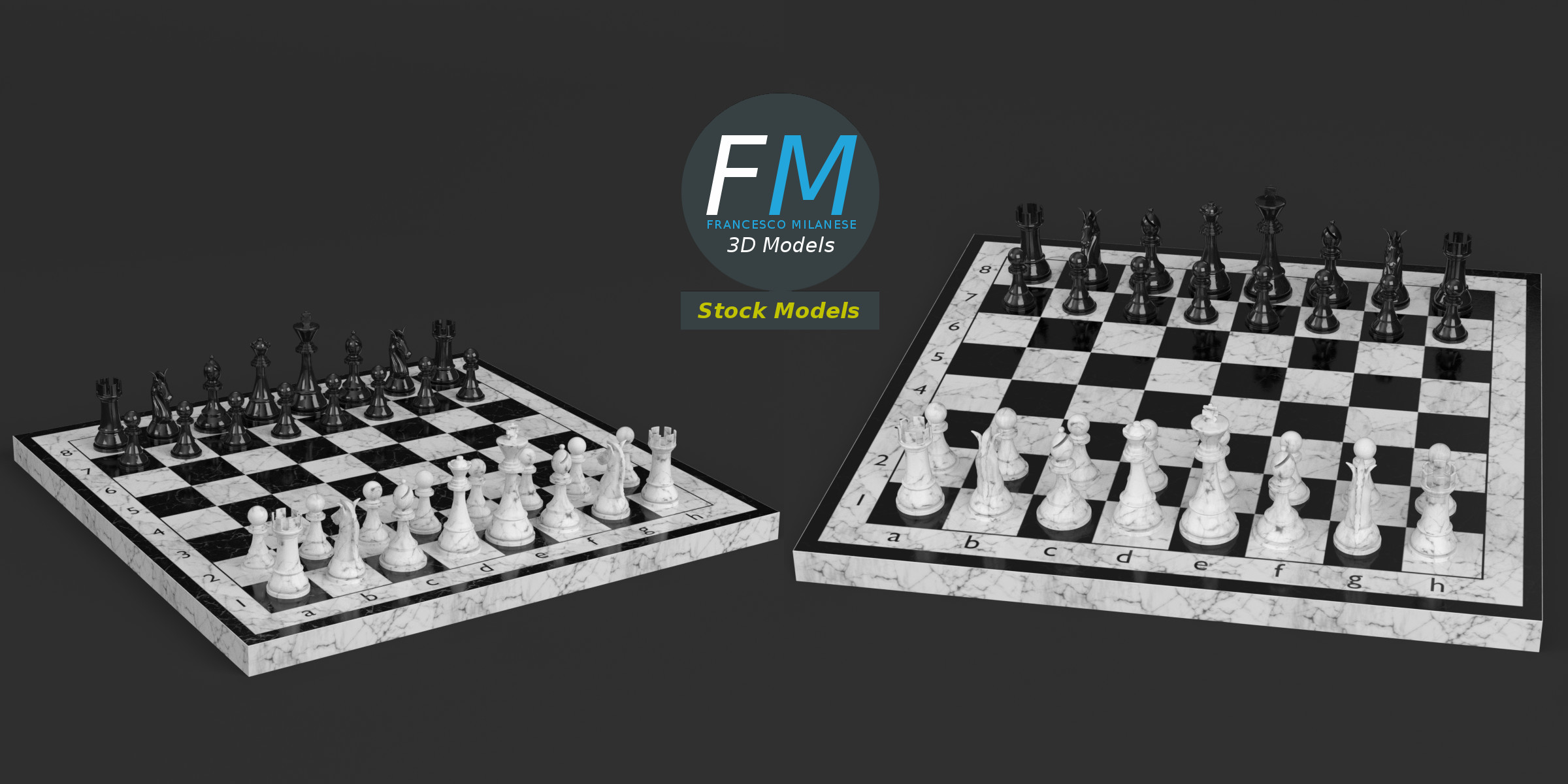 Chess set - Blender Market