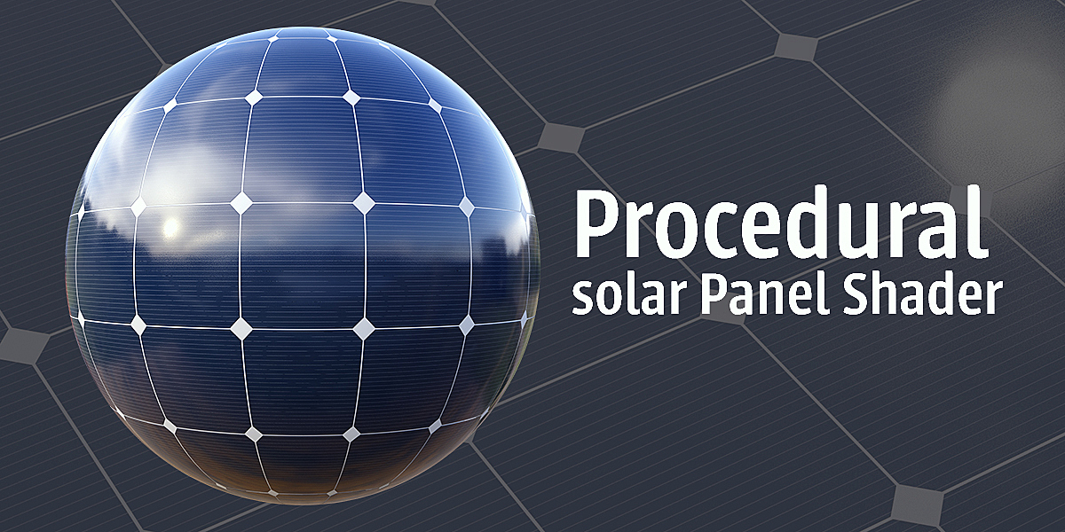 Solar Panel Shader - Blender Market