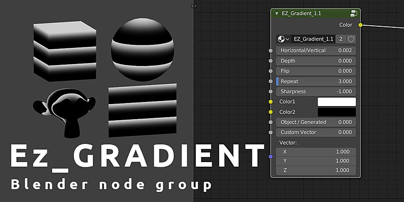 Blender EZ_Gradient Node 1.1 - Blender Market