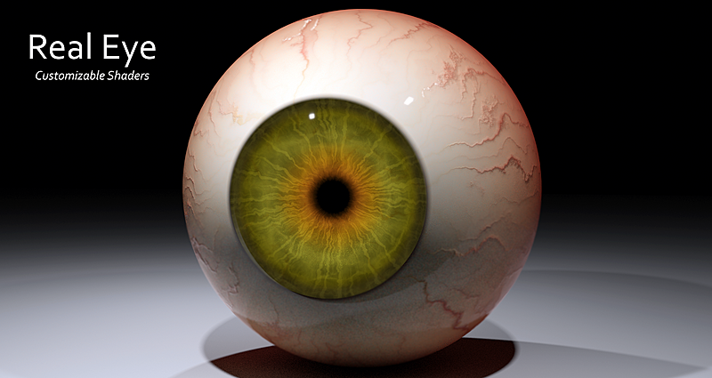 Real Eye Customizable Shaders - Blender Market