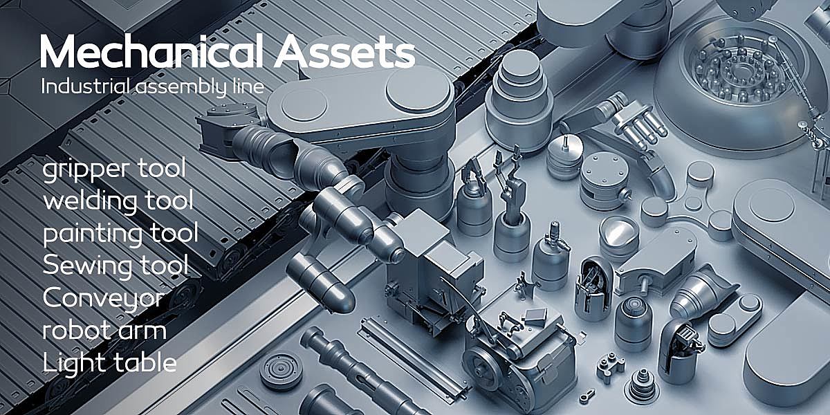 Mechanical Asset industrial assembly line - Blender Market