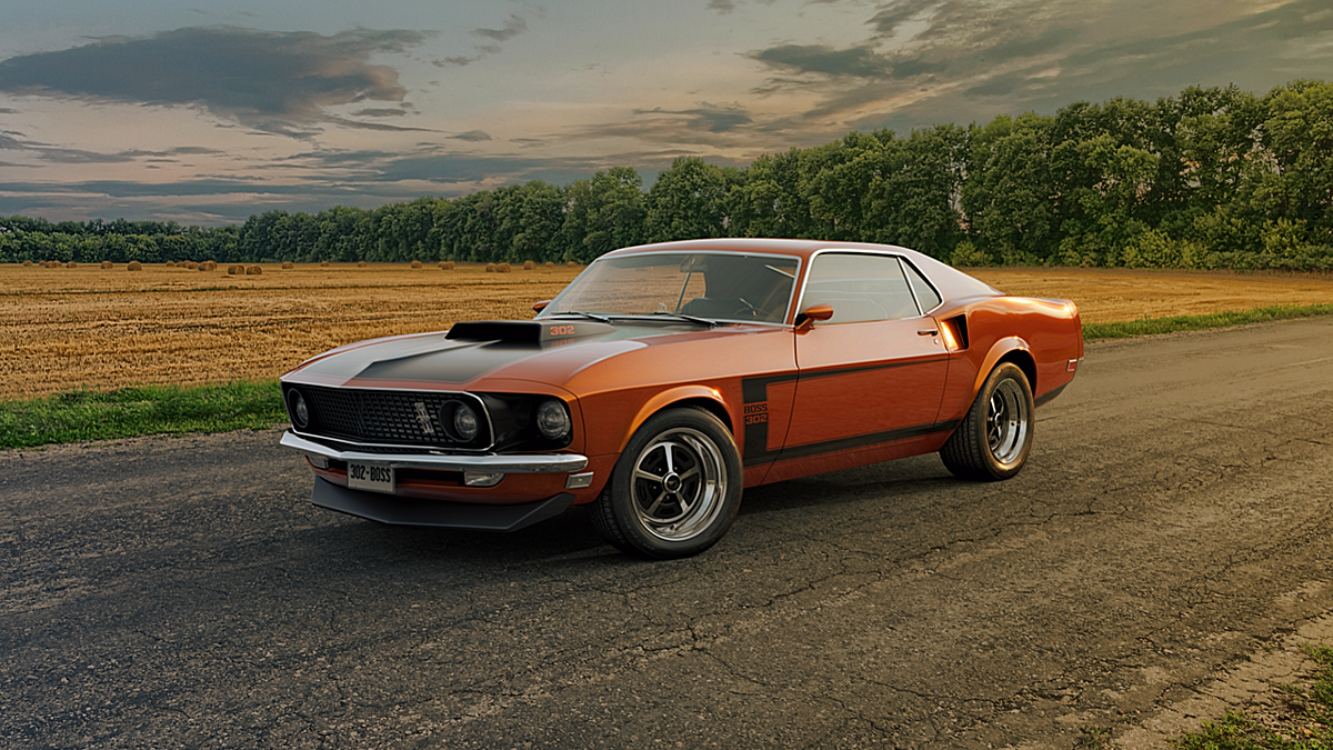 1969 Ford Mustang Boss 302 Drawings