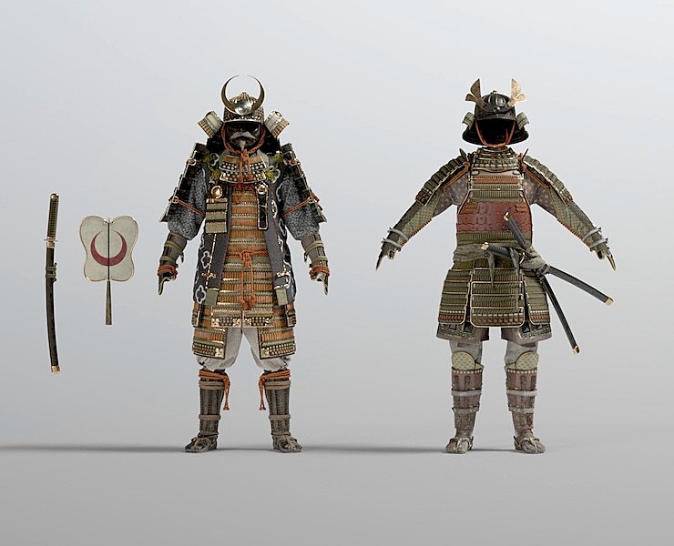 MEDIEVAL japanese Samurai - Blender Market