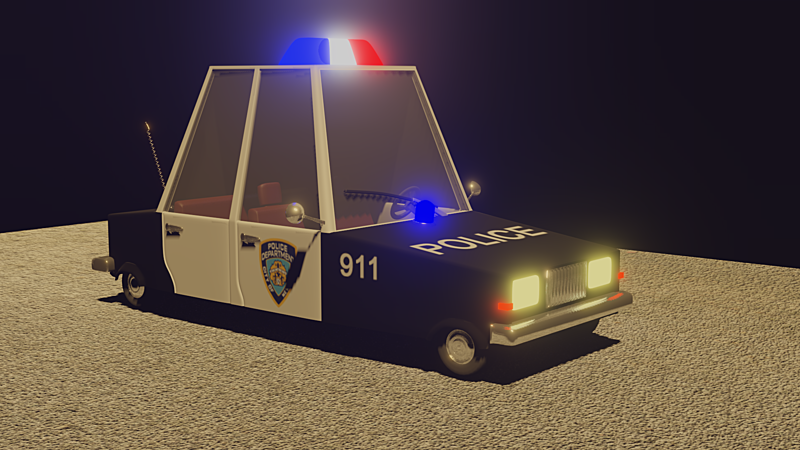 police car - Blender Market