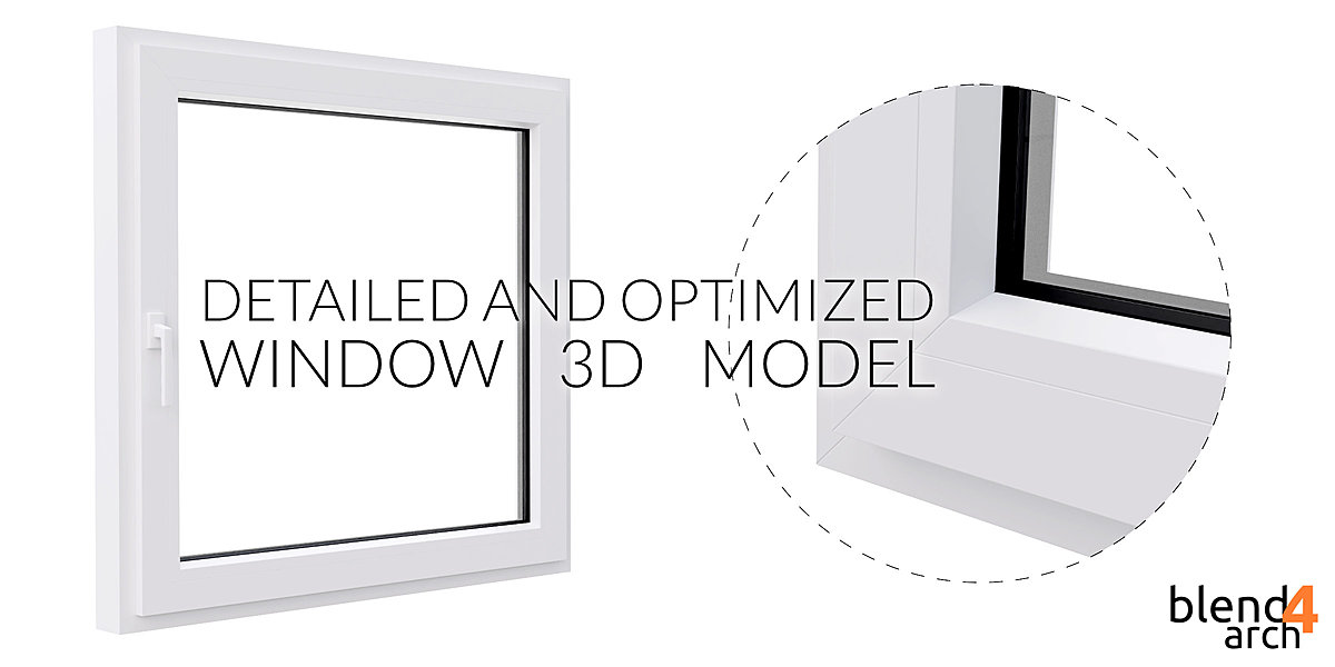 Optimized Pro Window 3d model - Blender Market