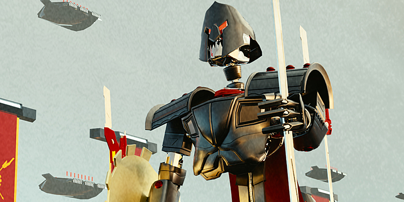 Spartan Robot 3D Sci-Fi more Bonus - Blender Market