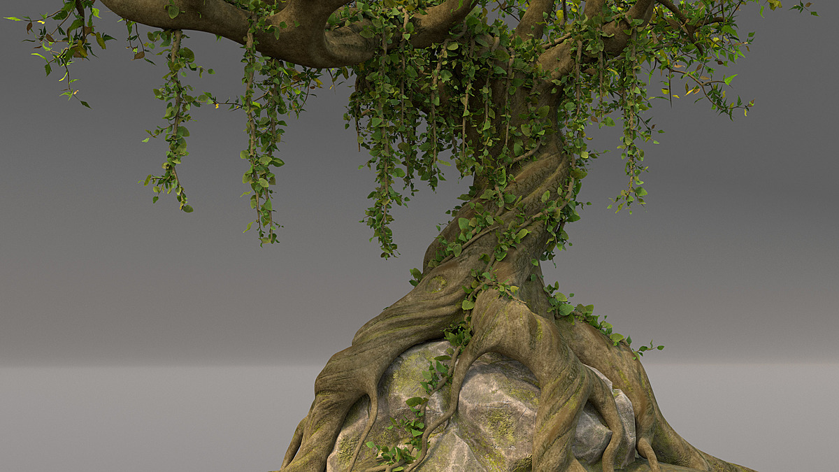 Old tree 3D model - Blender Market