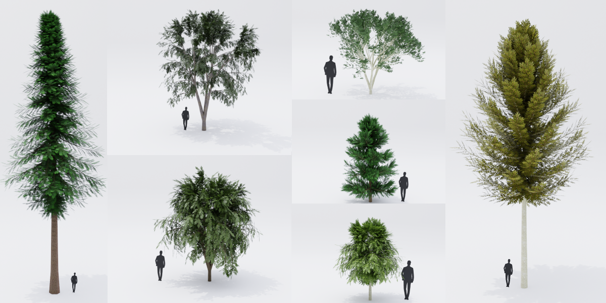 Low poly trees pack - Blender Market