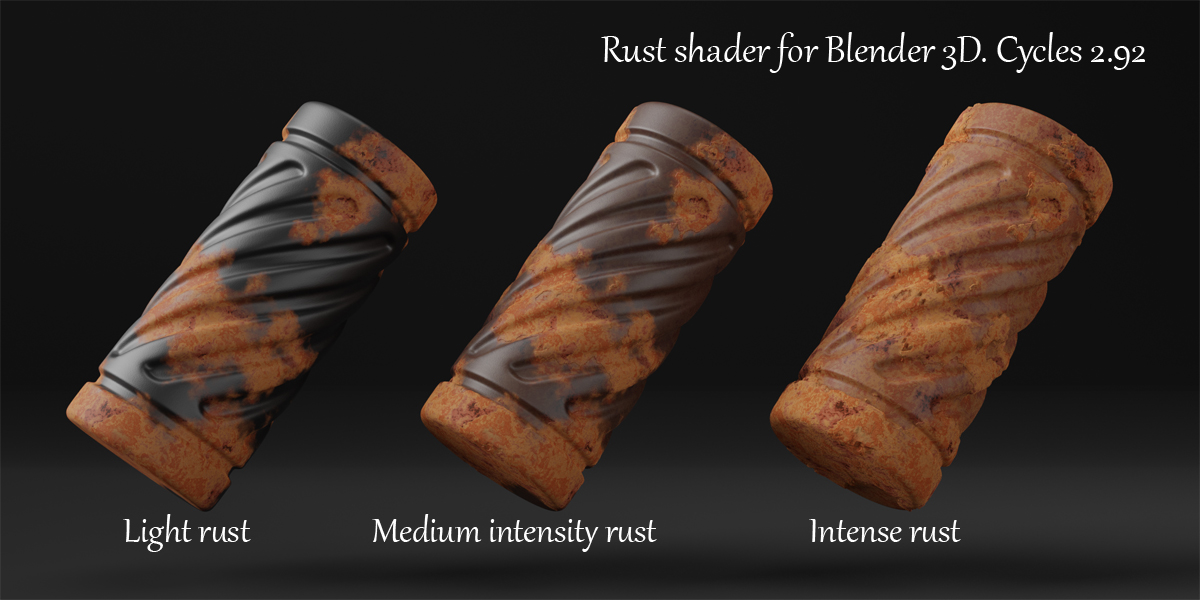 Rust Shader For Blender 3d Cycles 2 92 Blender Market