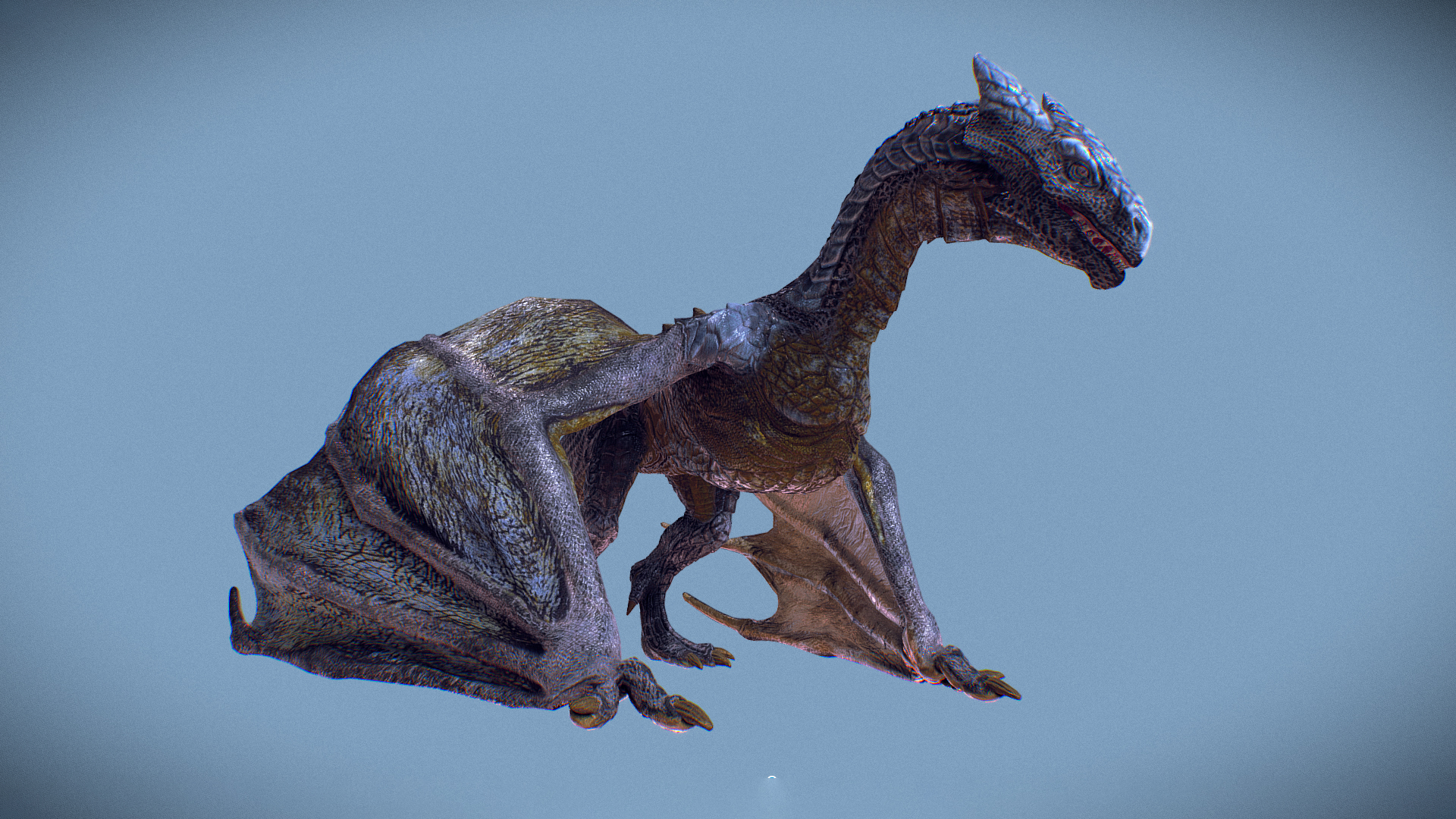 Irval the Wyvern - Blender Market