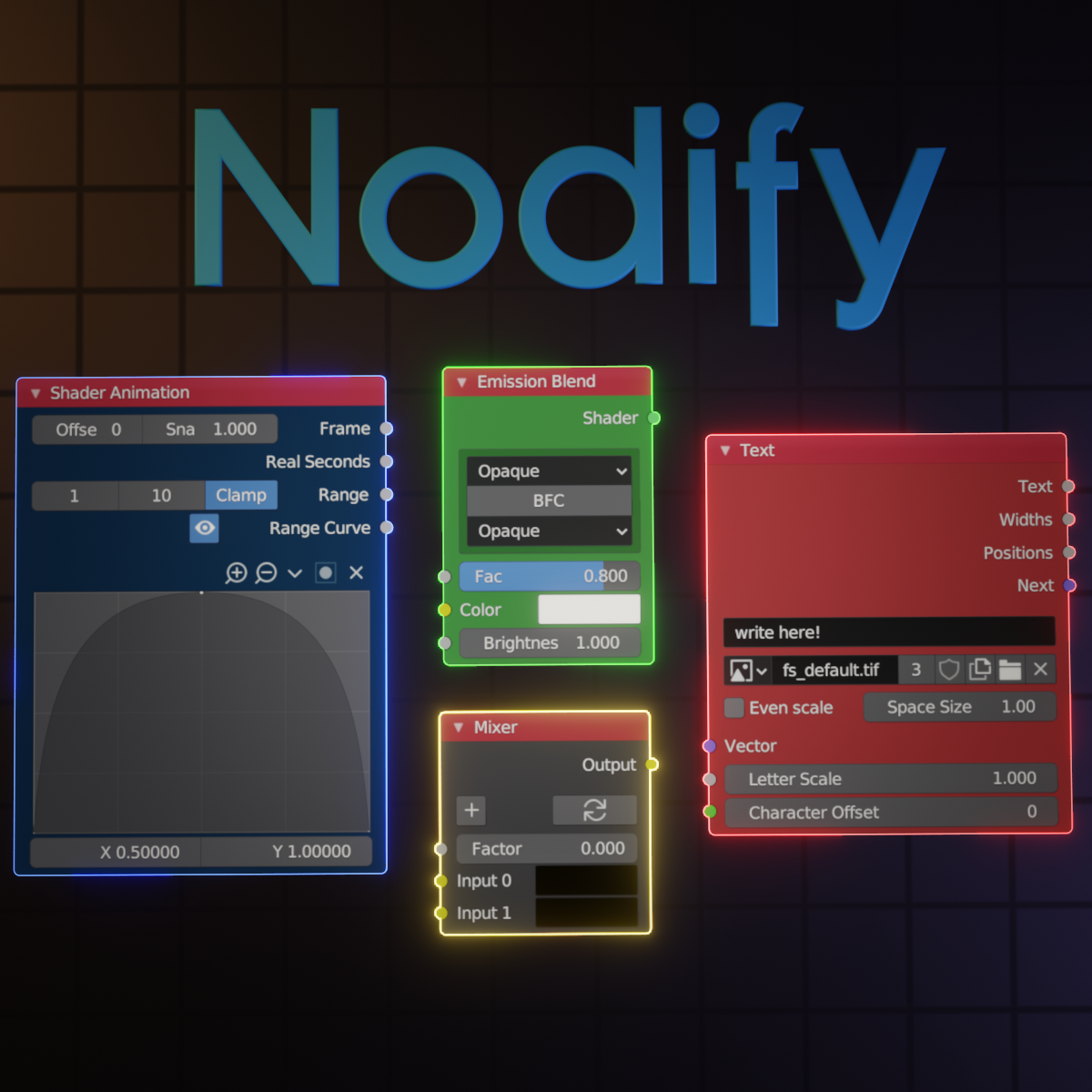 Nodify - Custom Shader Nodes for Blender - Blender Market