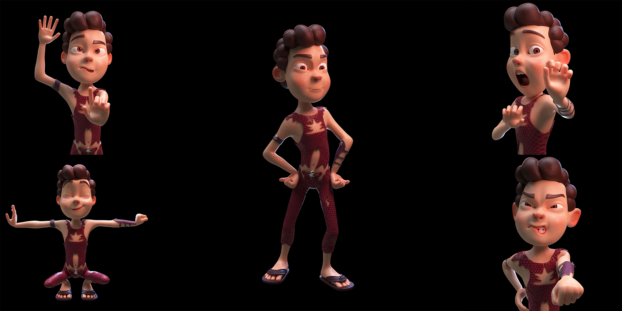 Rigged - Character Boy - James - Blender Market