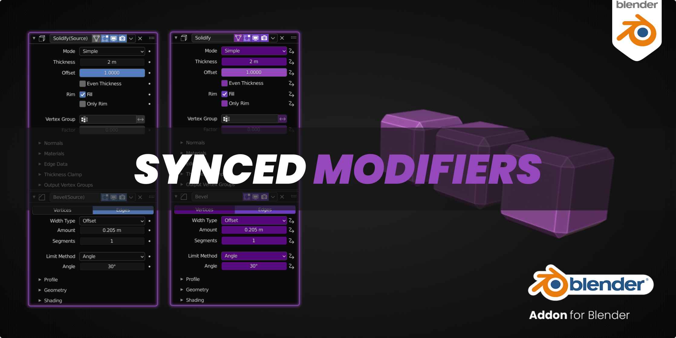 Synced Modifiers - Blender Market