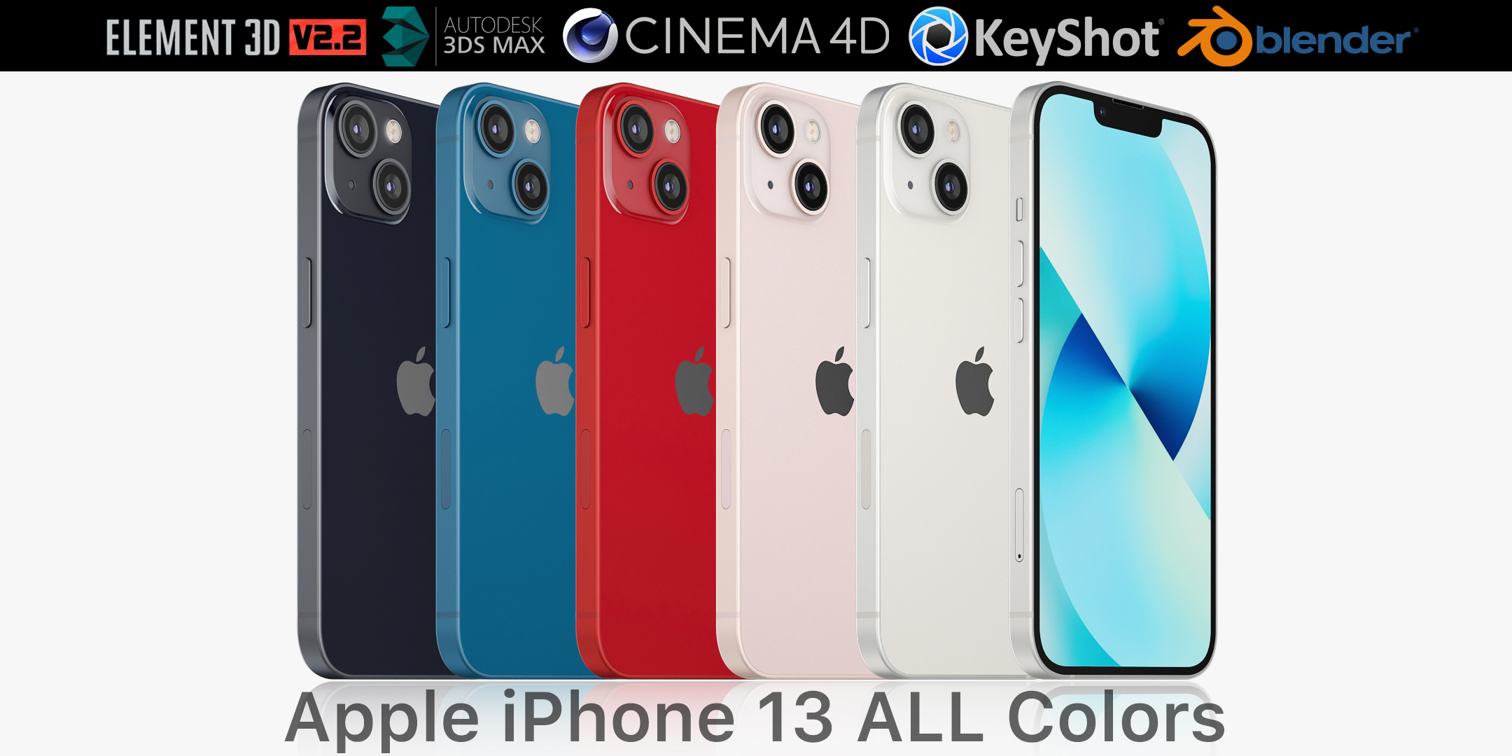 Apple iPhone 13 All colors - Blender Market