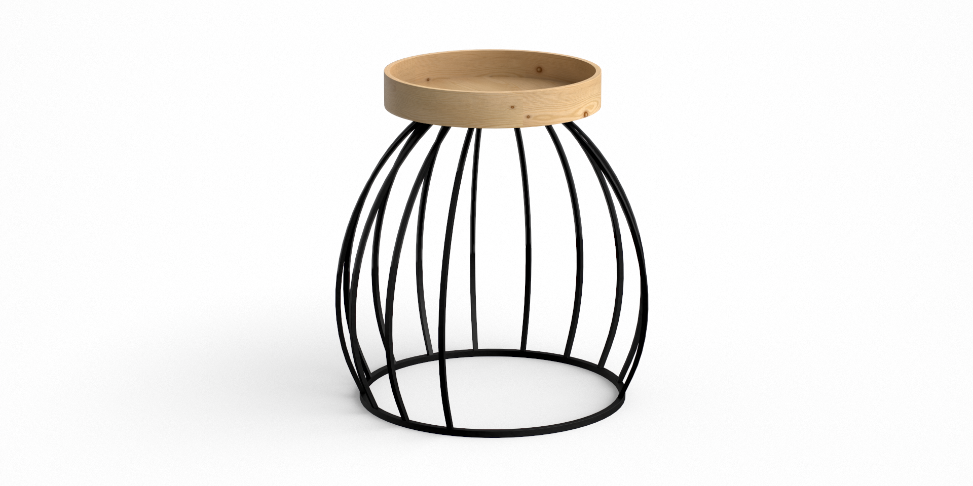 Metalico round End-Table - Blender Market