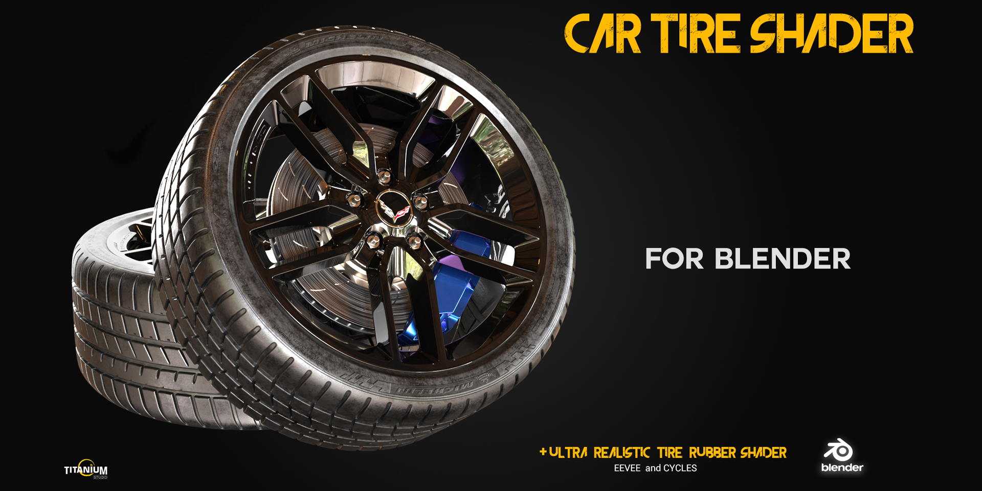 Ultra Realistic Car Tire Shader + Manual video and PDF Tutorial - Blender Market
