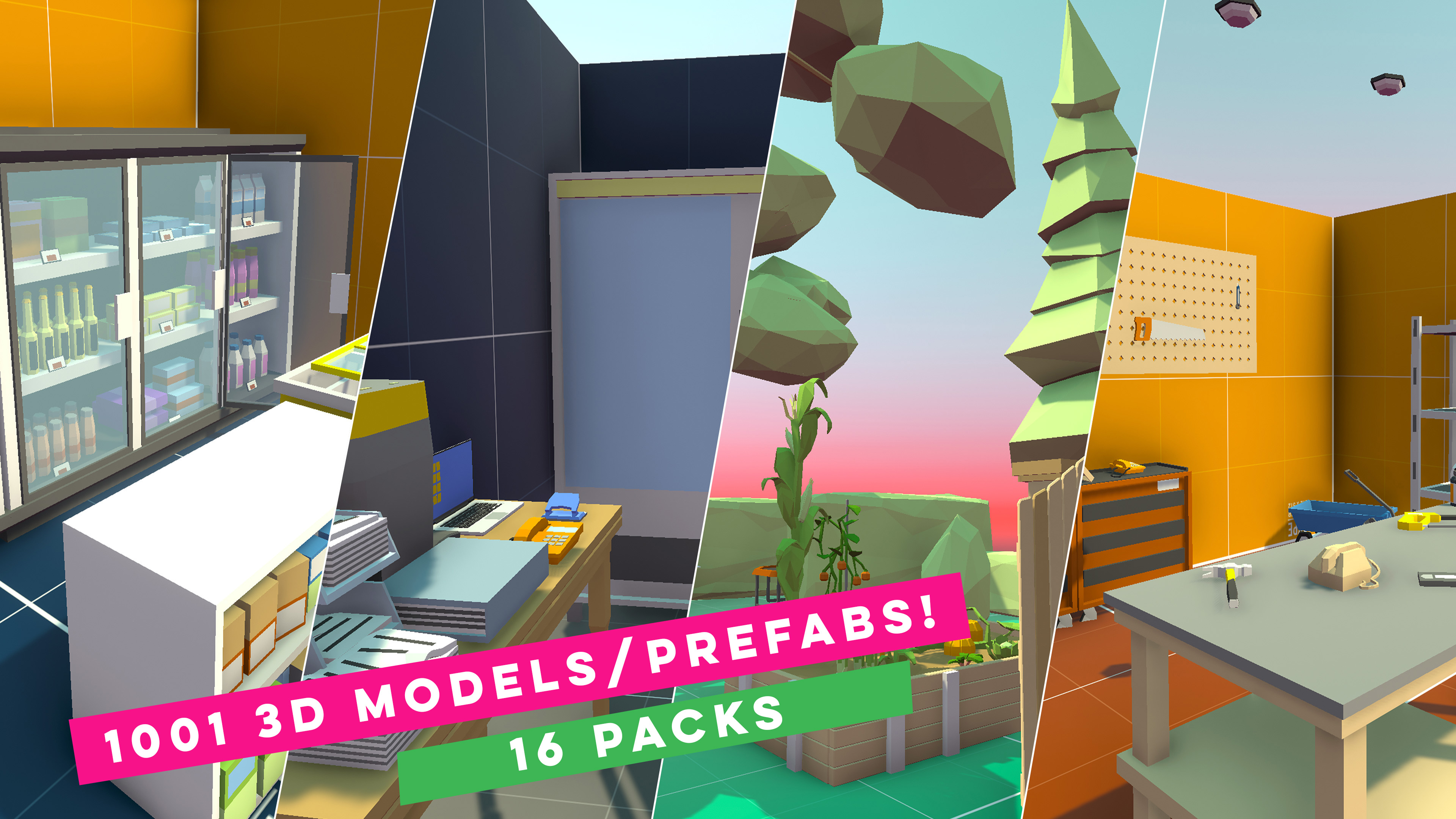 Low Poly Props 3D Models Blender - Blender Market