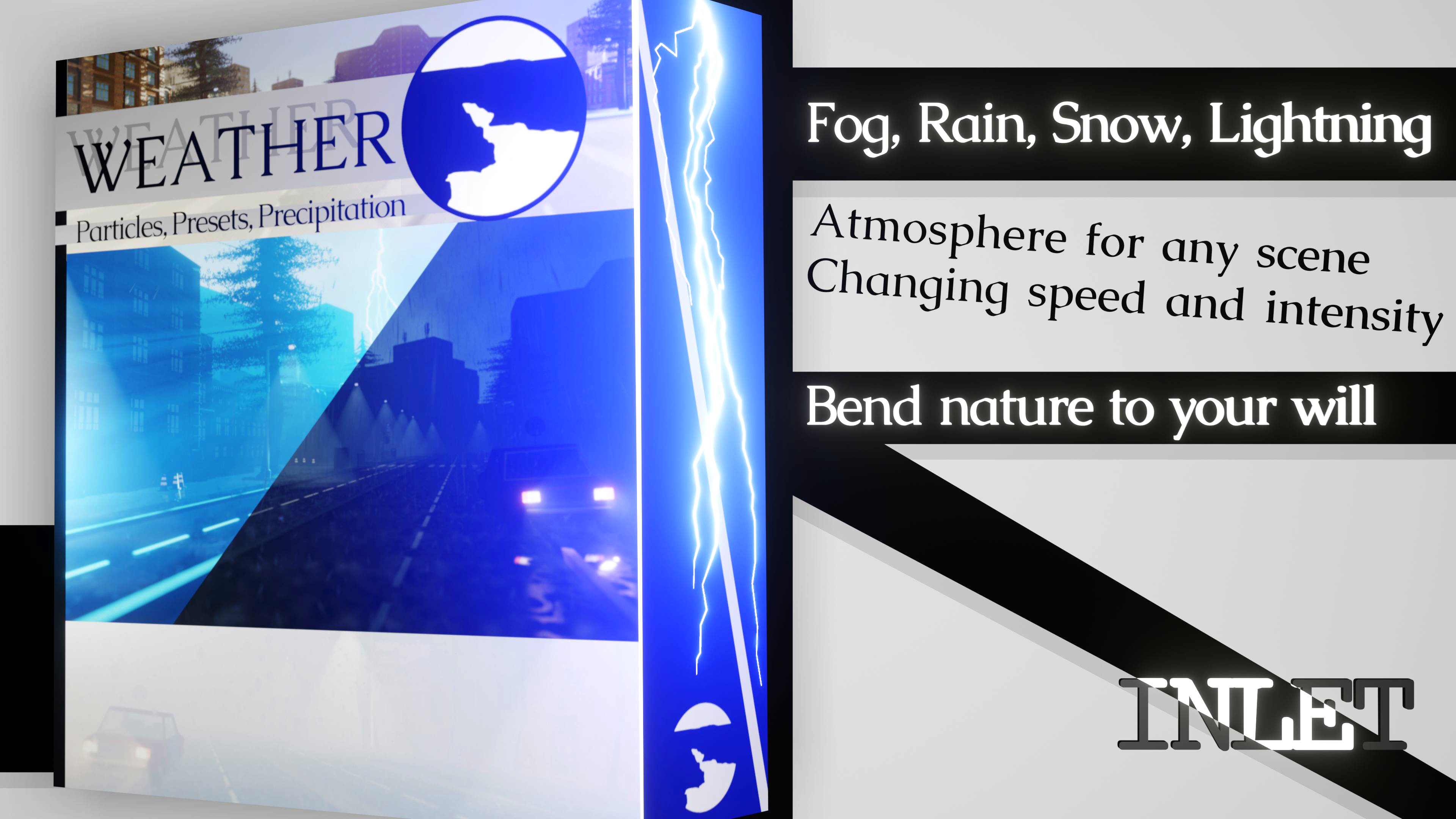 Weather Particles - Rain, Snow, Fog, Lightning - Blender Market