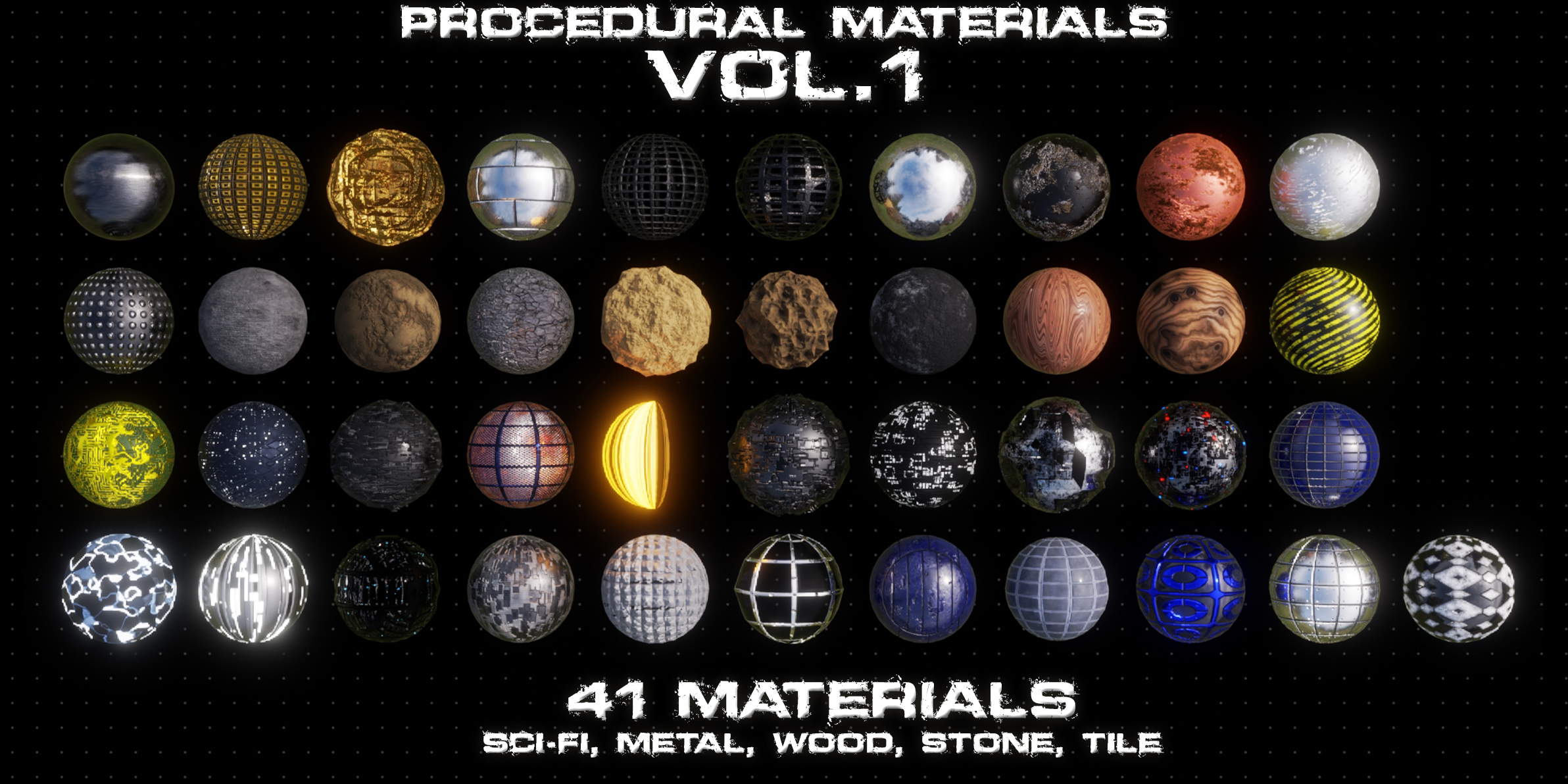 Procedural Materials Vol.1 - Blender Market