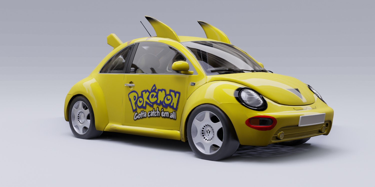 Pokemon car - Blender Market