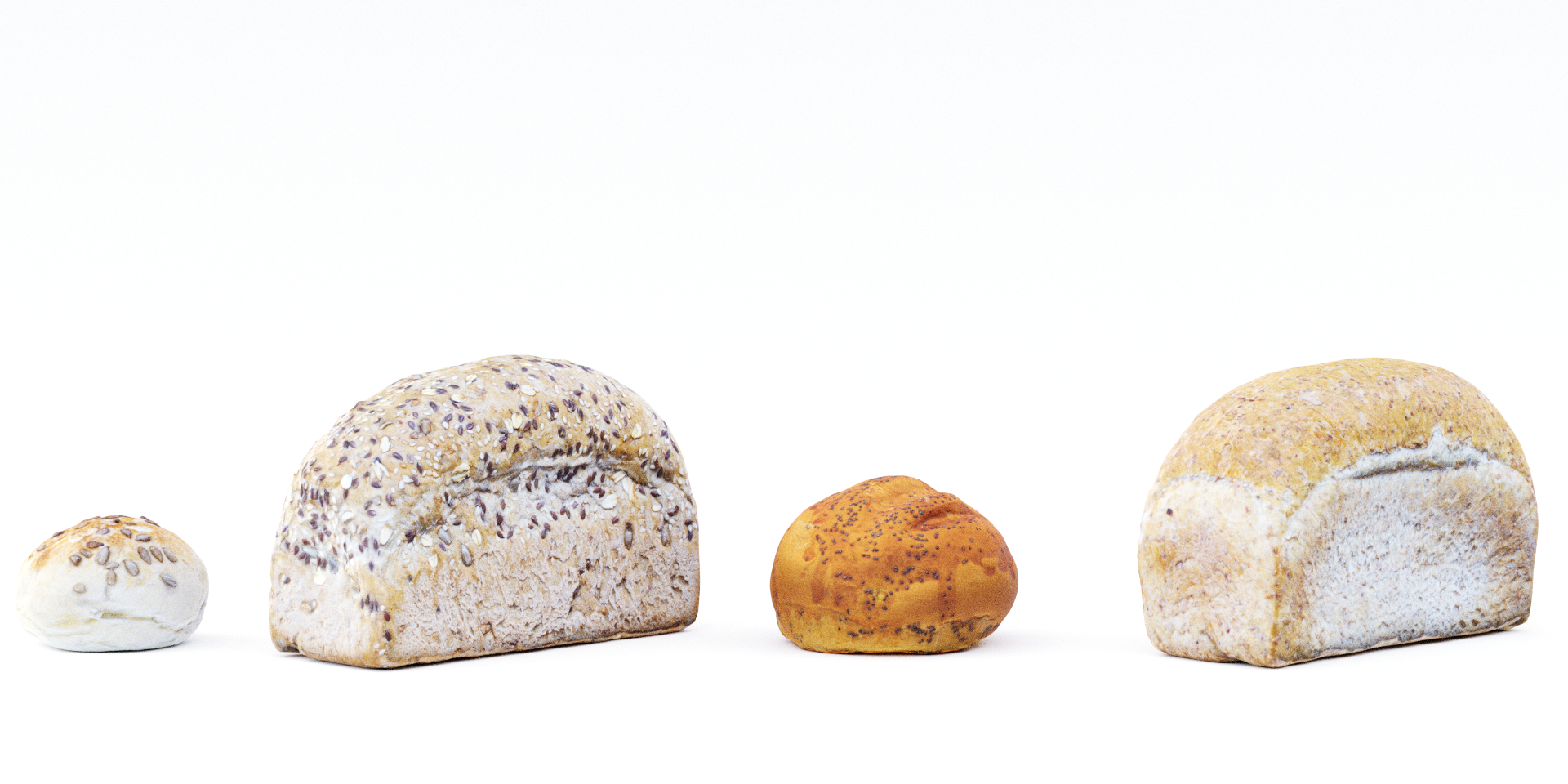 Photogrammetry breads and rools - Blender Market