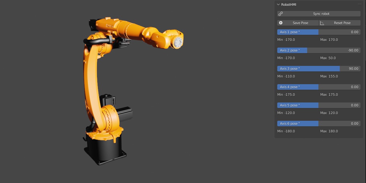 Industrial Robot Rig with KR20R1810 CYBERTECH KUKA Model - Blender Market
