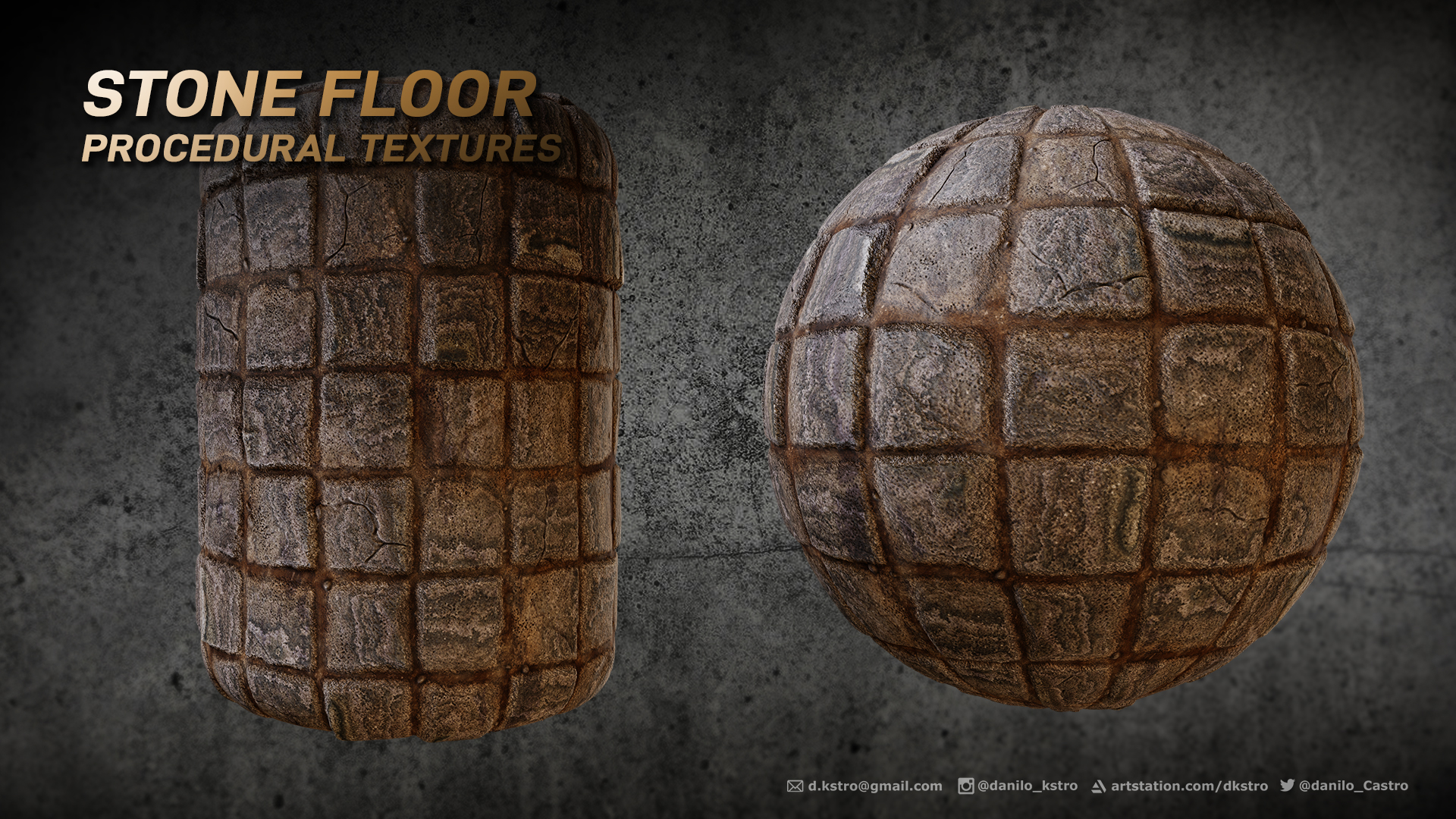 Stone floor - Procedural texture - Blender Market