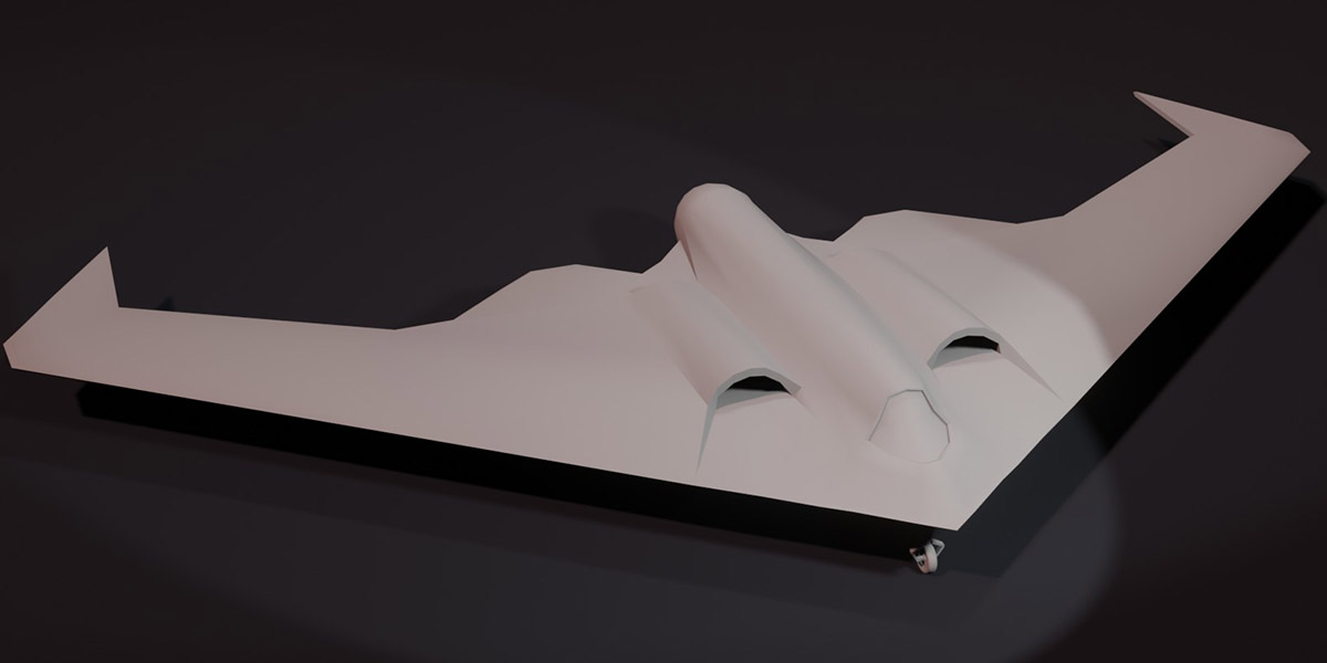UCAV Drone Base Mesh 3D Model - Blender Market