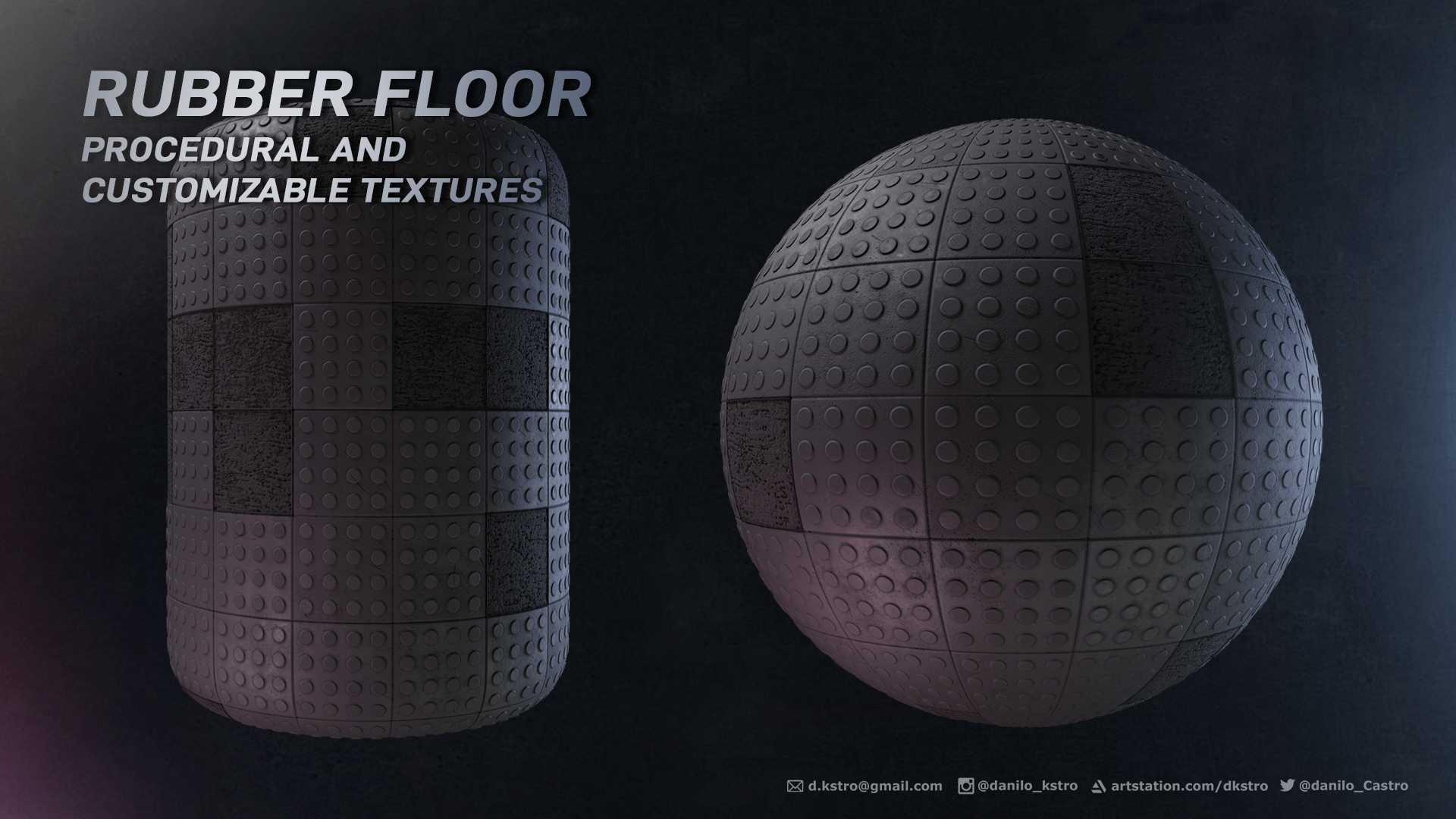 Customizable Rubber Flooring - Procedural Texture - Blender Market