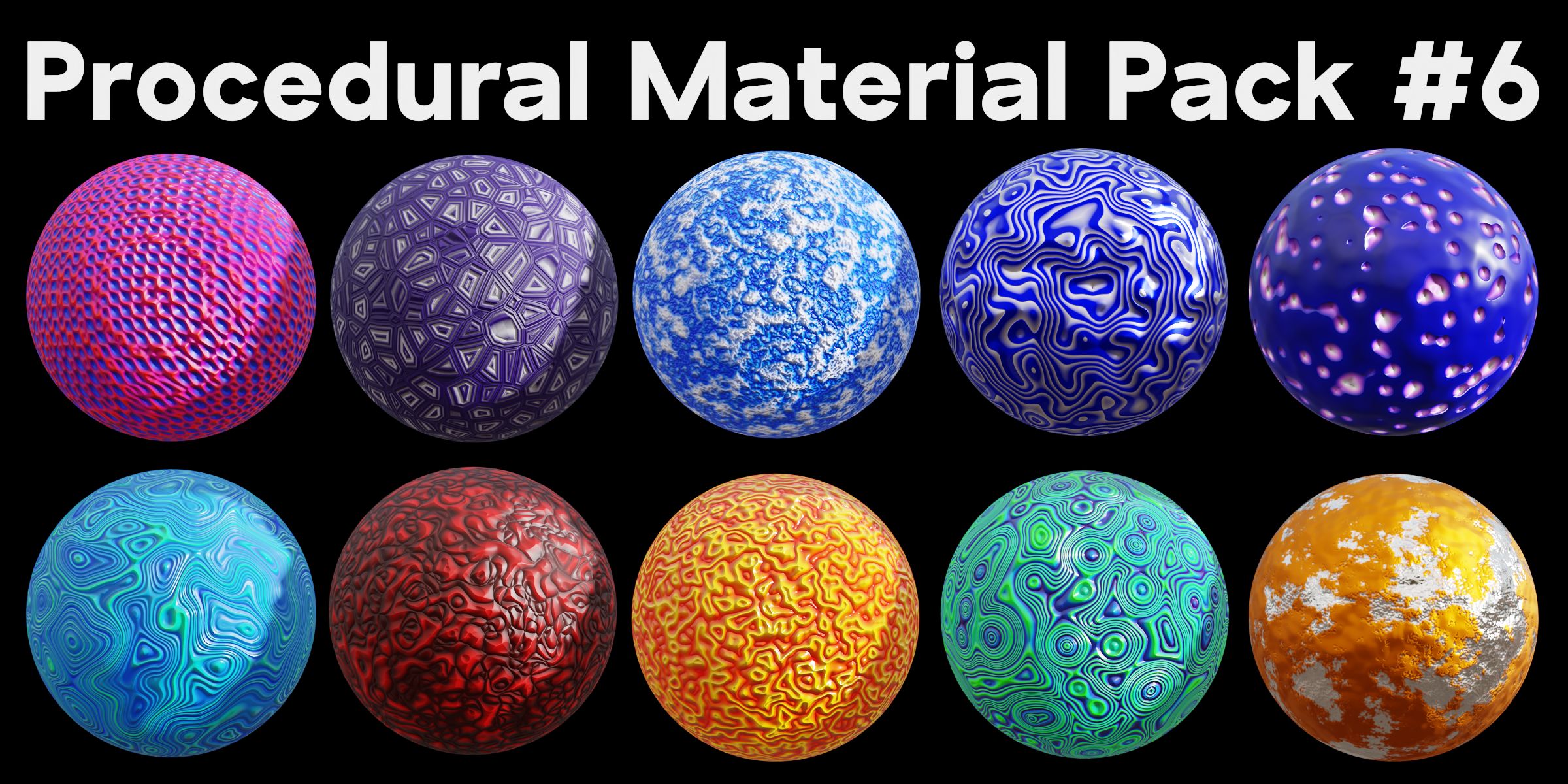 Blender Procedural Material Pack 6 Blender Market
