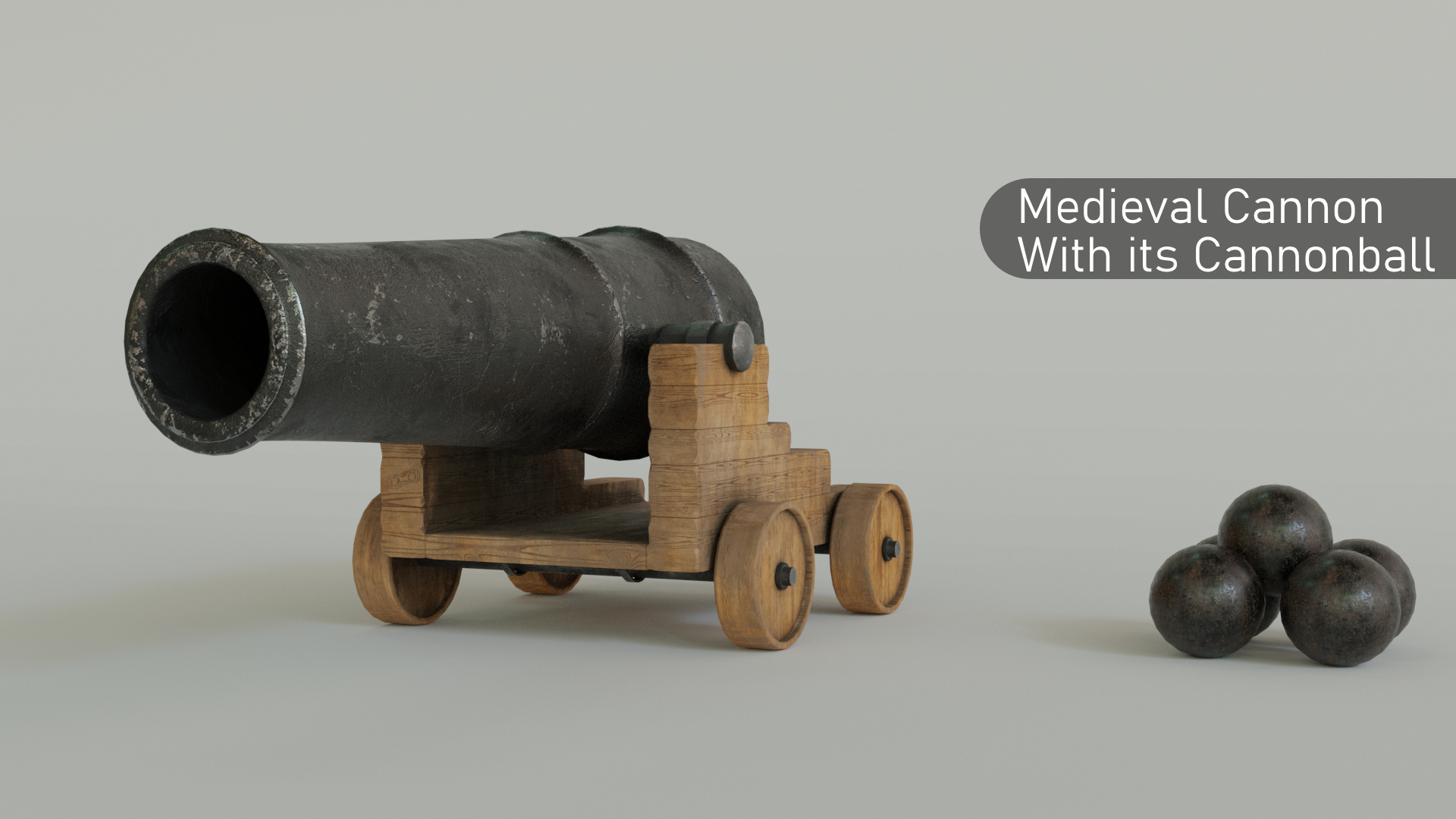 Medieval Cannon - Blender Market