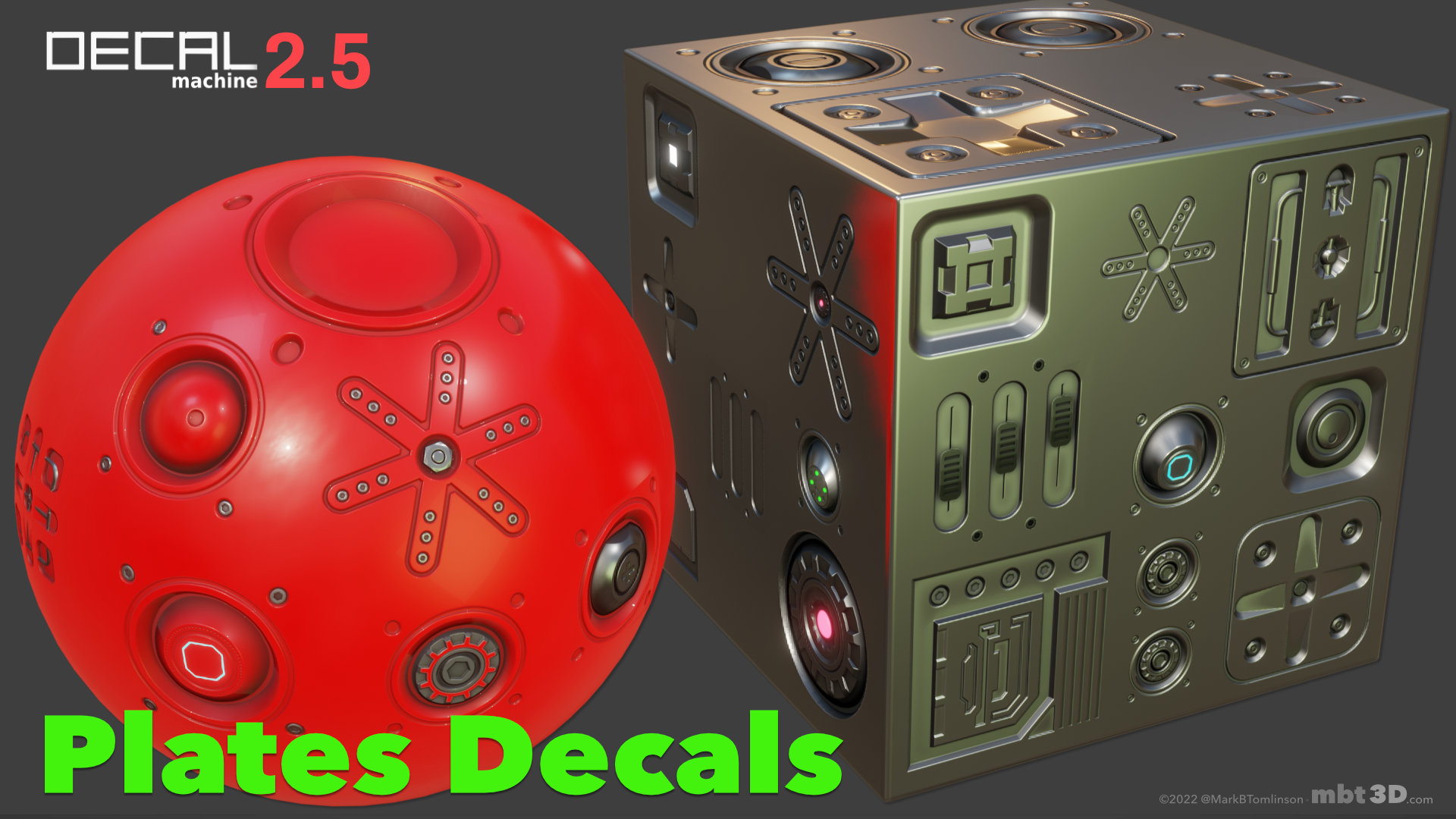 Plate Decals - Decal Machine - Blender Market