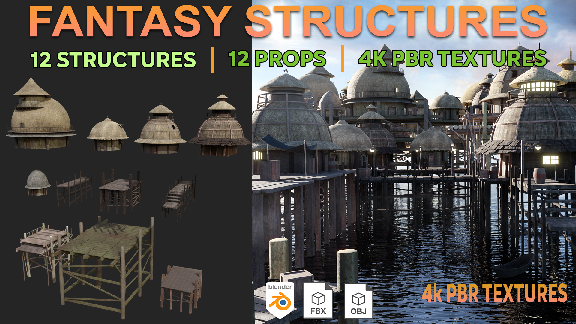 Fantasy Structures - Blender Market