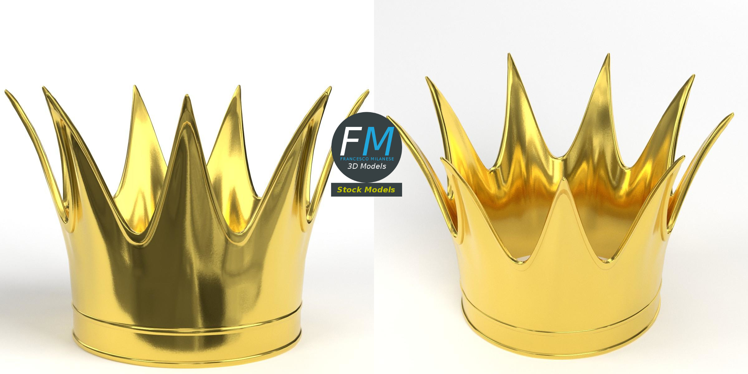 Gold crown 4 - Blender Market