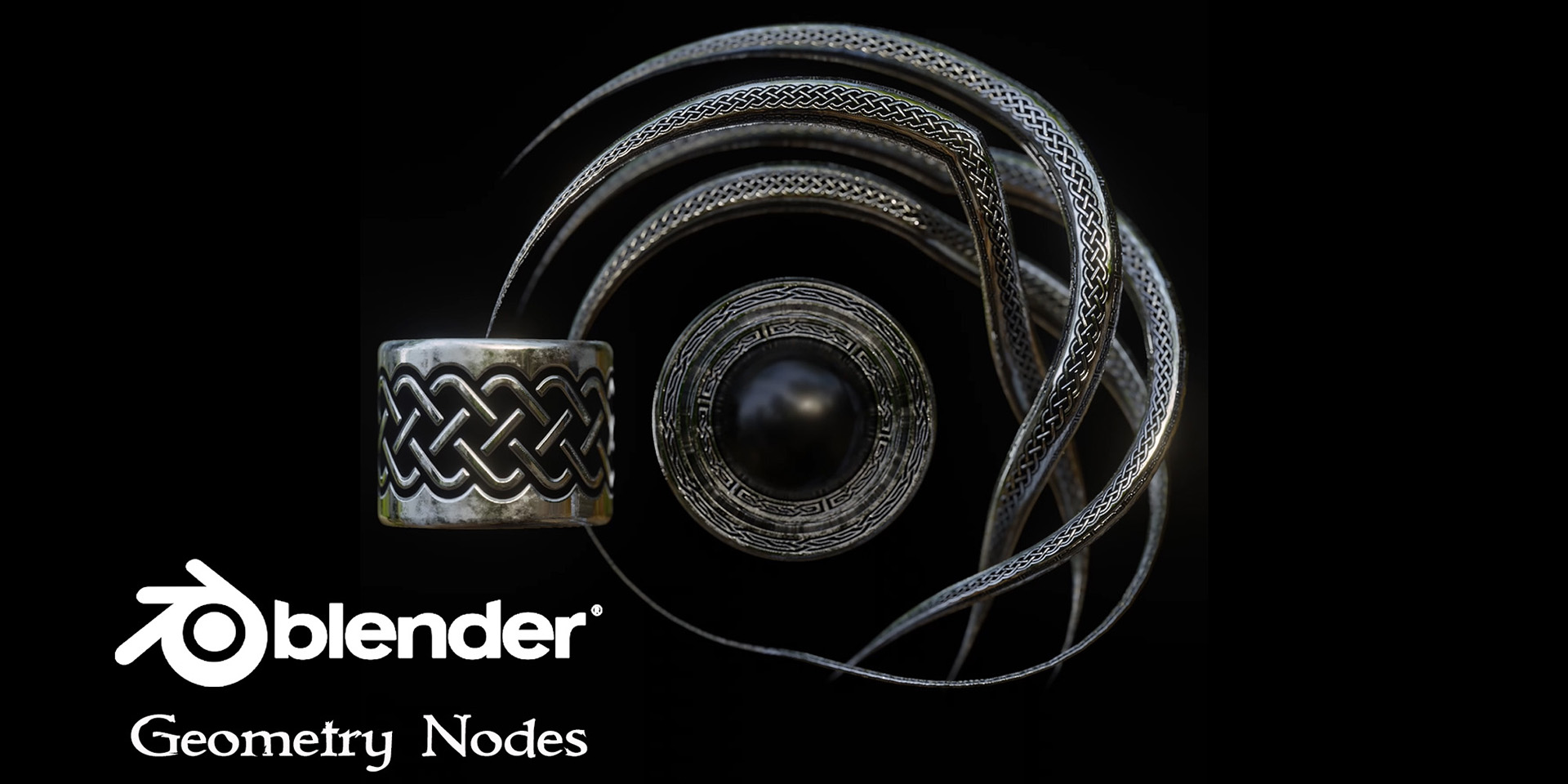 The Ring - Geometry Nodes - Morphing spline displacement setup - Blender Market