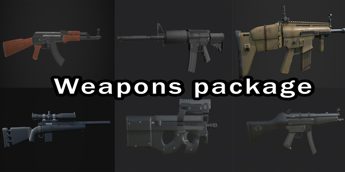 Weapons Package - Blender Market
