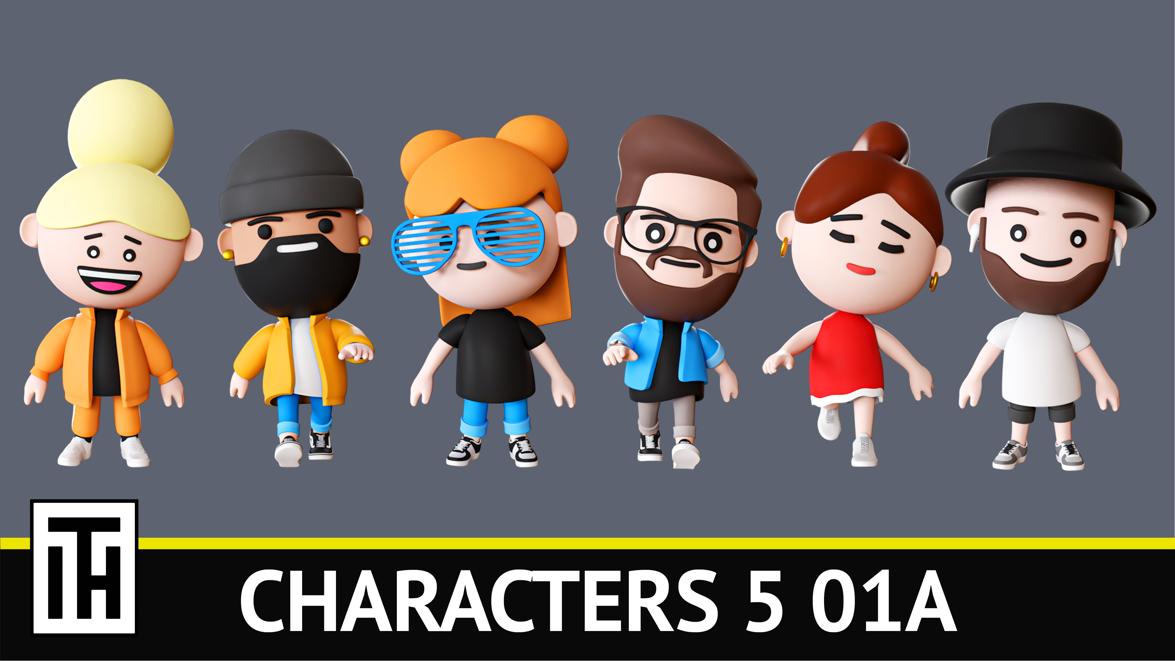 Characters 5 01A - Blender Market
