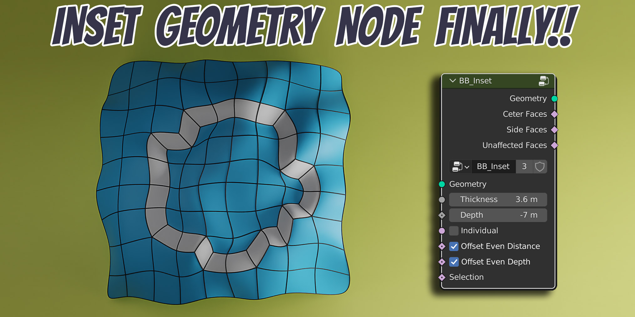 Inset Geometry Node Group - Blender Market