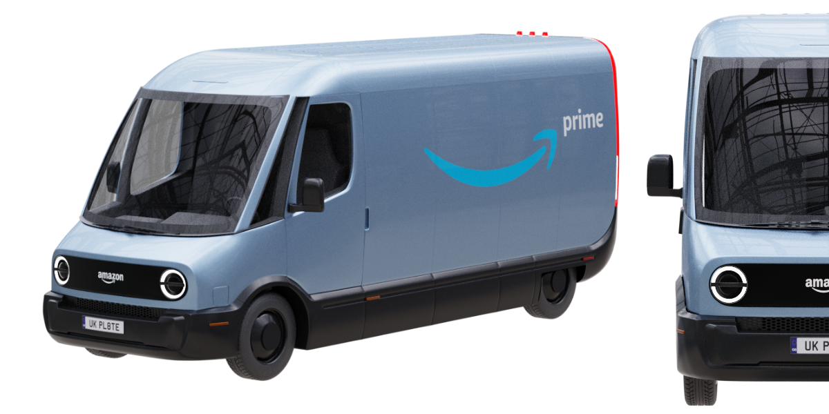 Car - Rivian Amazon delivery van - Blender Market