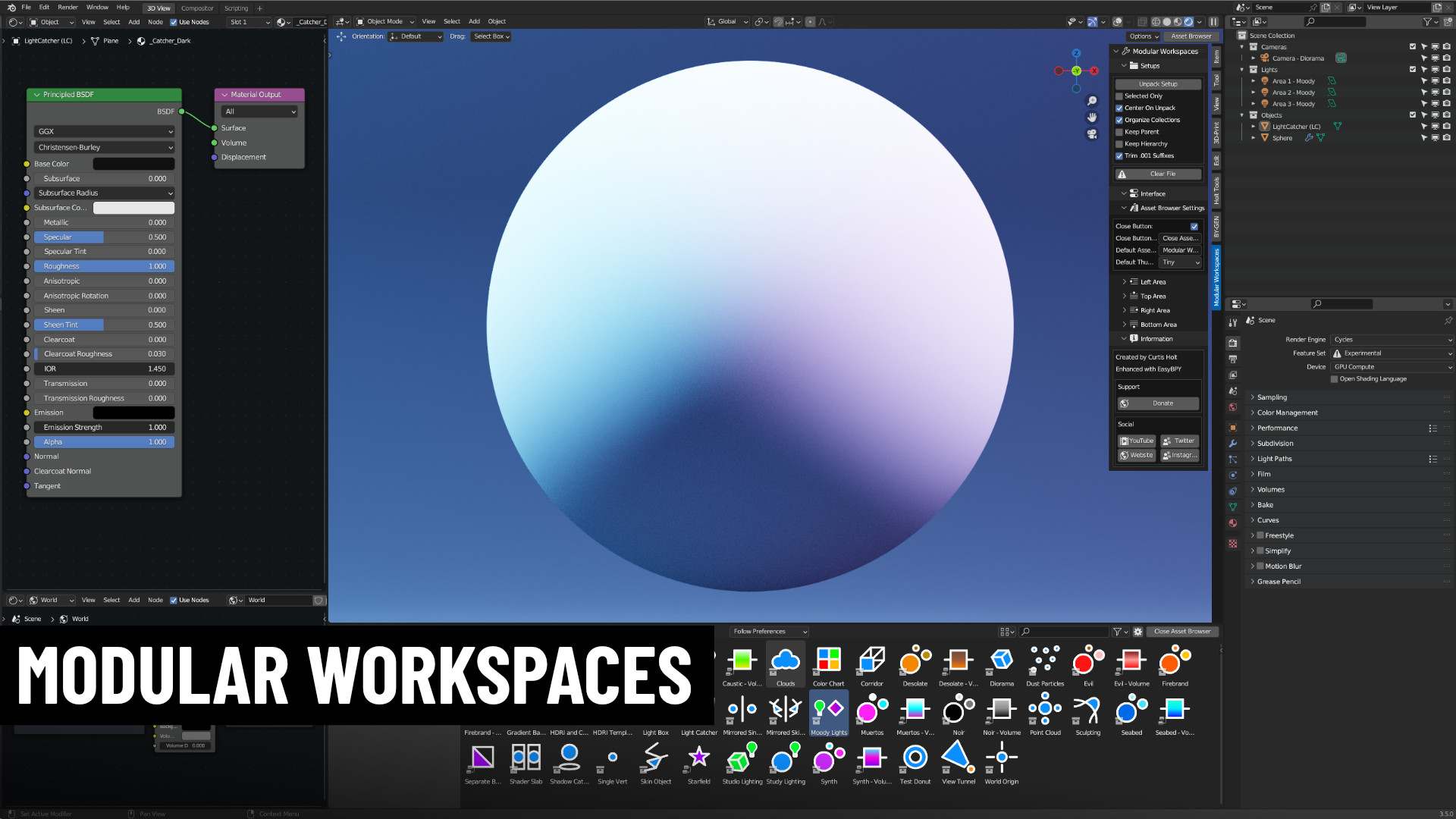 Modular Workspaces for Blender - Blender Market