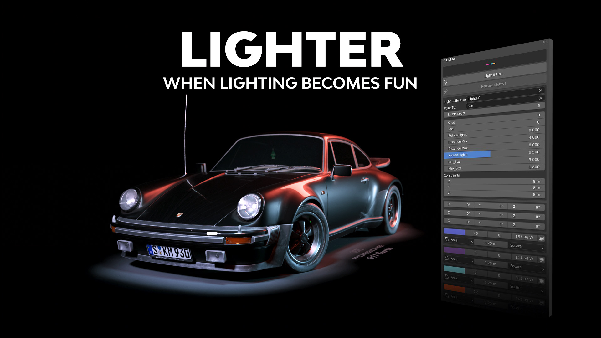 【アドオン紹介】Lighter Addon – ライティングが簡単に完了！ | CGbox
