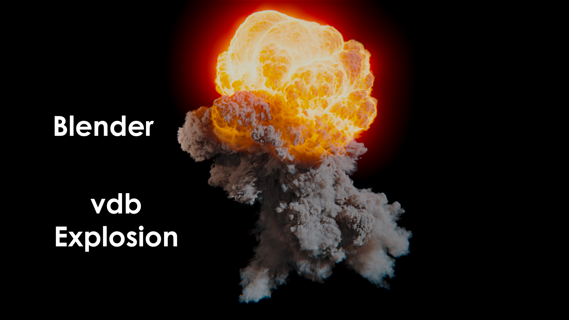 Realistic Explosion - vdb - Blender Market